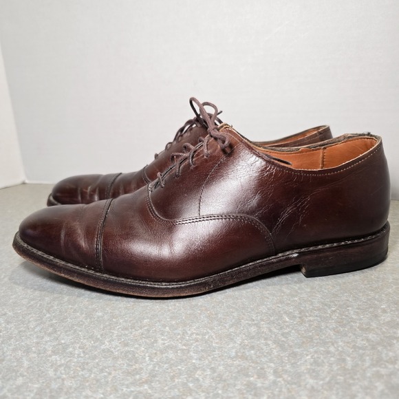 Allen Edmonds | Shoes | Allen Edmonds Exchange Place Brown Leather Cap ...